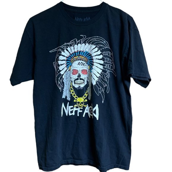 Neff Aoki | Shirts | Neff Aoki Steve Aoki Native Skull Tee Shirt | Poshmark